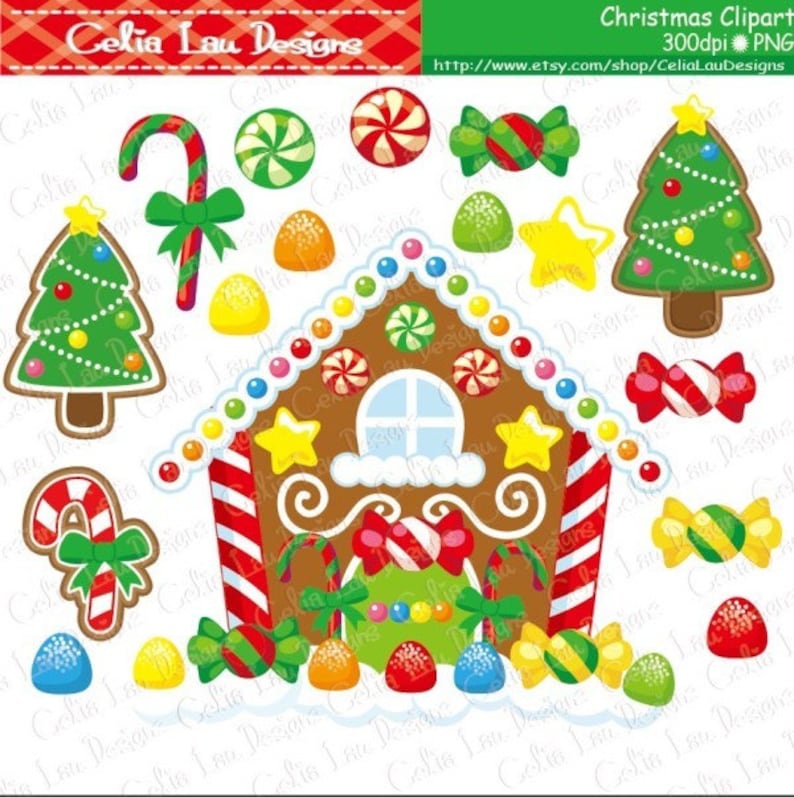 Gingerbread Digital Clipart Christmas Clipart Ginger Bread - Etsy UK