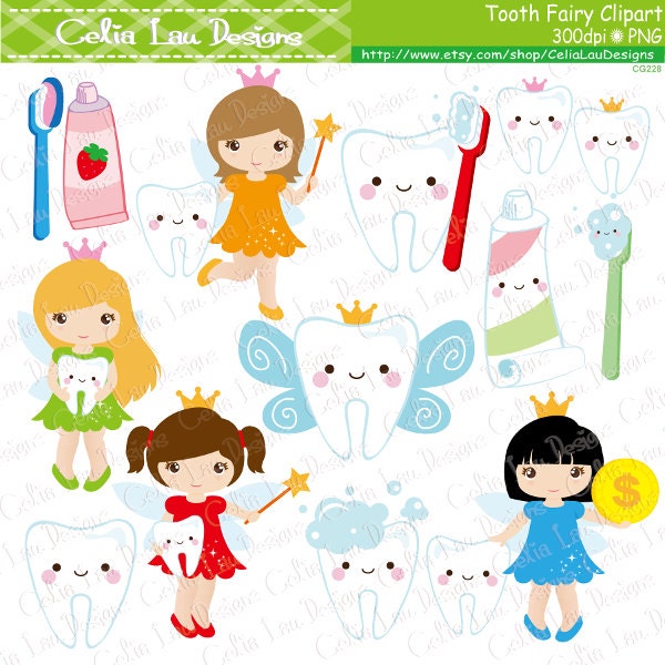 Tooth Fairy Clipart - Etsy