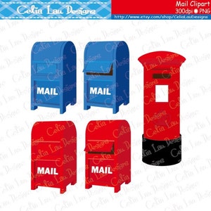 Mail Clipart - Postage Letters , Stamps , Envelope Digital Clipart ...