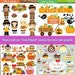 Thanksgiving Clipart, Turkey Clipart, Pilgrim Clipart, Indian Clipart ...