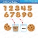 Cookies Font Digital Clip Art / Cookies Alphabet and Number Clipart ...