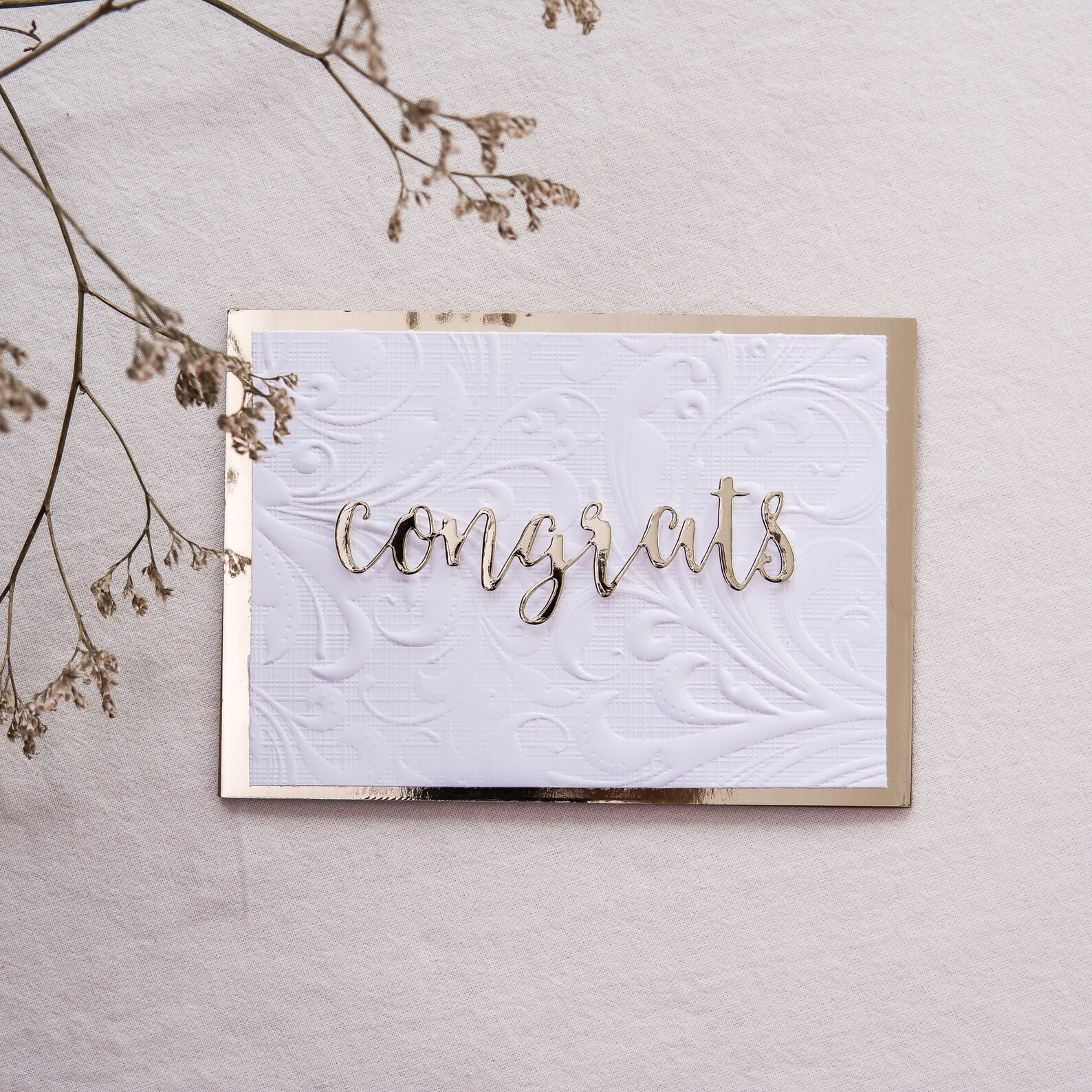 Gold Congrats Card, Congratulations Card, Congratulations Gift ...