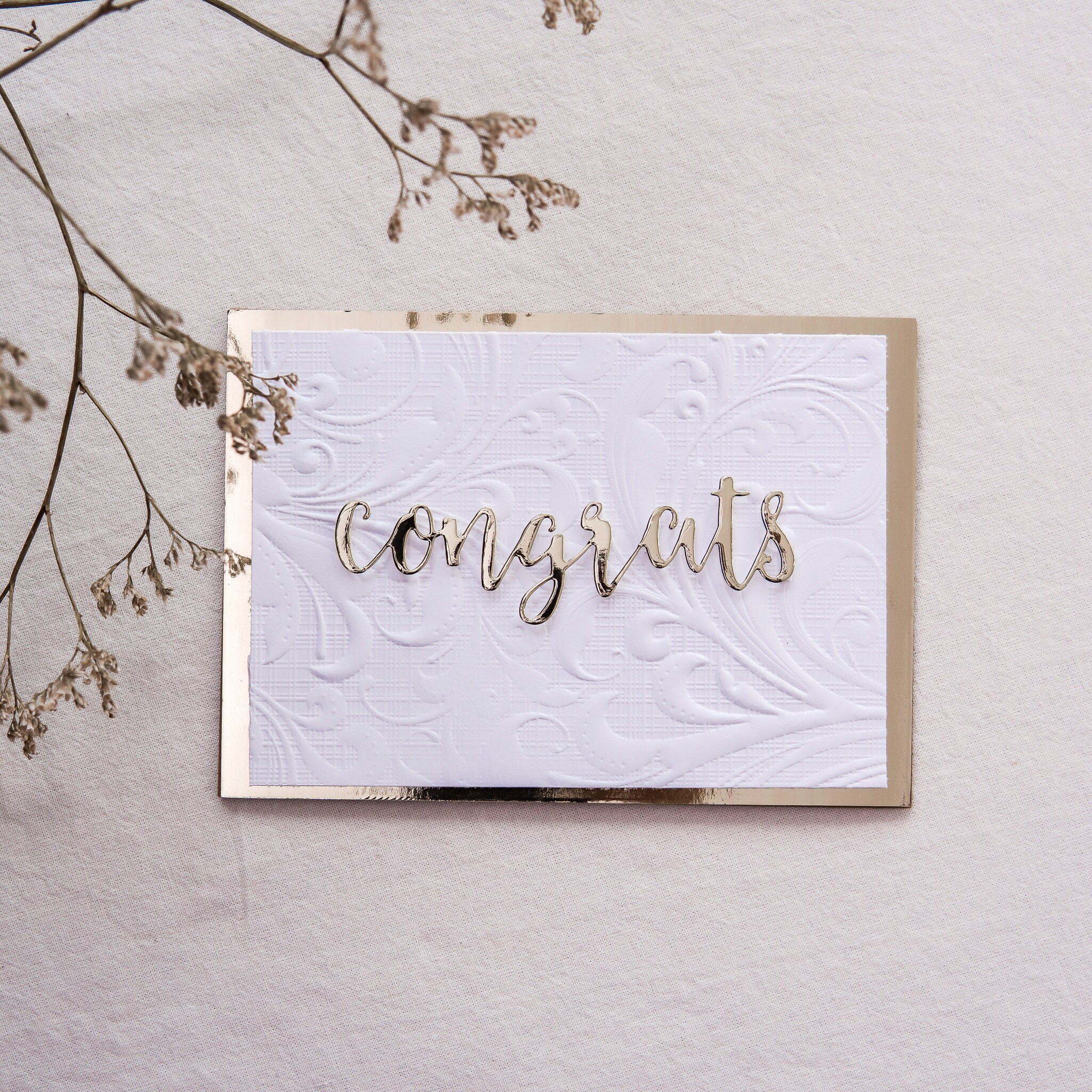 Gold Congrats Card, Congratulations Card, Congratulations Gift ...