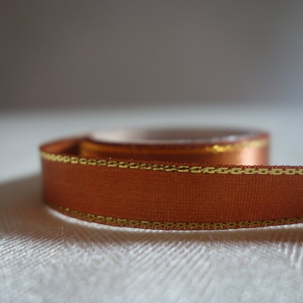 Gold Edge Ribbon - Etsy