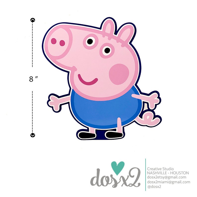 Peppa Pig Cutouts Stands 5 - Etsy