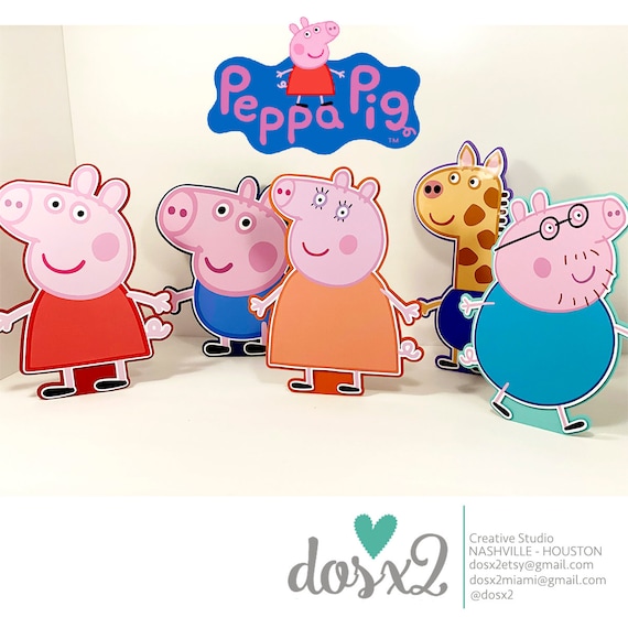 Peppa Pig Cutouts Stands 5 - Etsy