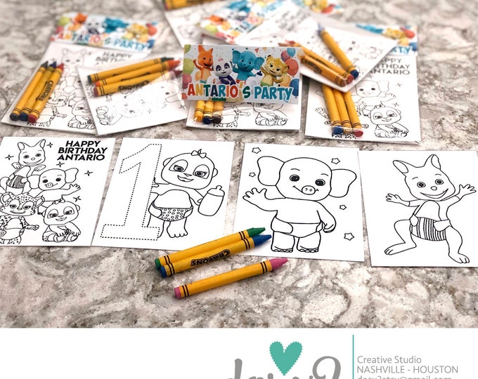 Word Party Coloring Sheets 12 - Etsy