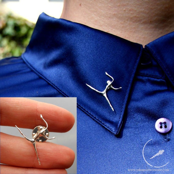 Ballet Dancer 5 Silver Pin Ballerina Pin Minimalist Pin - Etsy