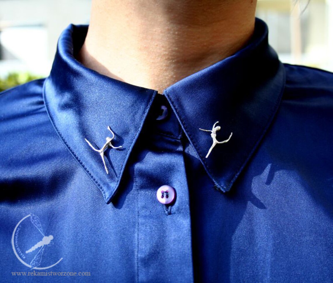 Ballet Dancer 5 Silver Pin, Ballerina Pin, Minimalist Pin, Small Brooch ...