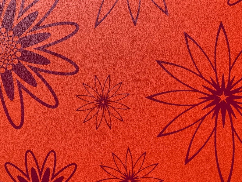 Screen-printed Vinyl Faux Leather Panels - Make Your Own Bags - Etsy