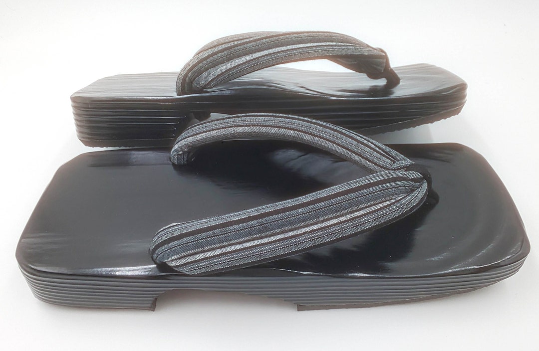 Black Geta for Mens' (larger Size) Vintage TAKIJIMA Motif - Etsy
