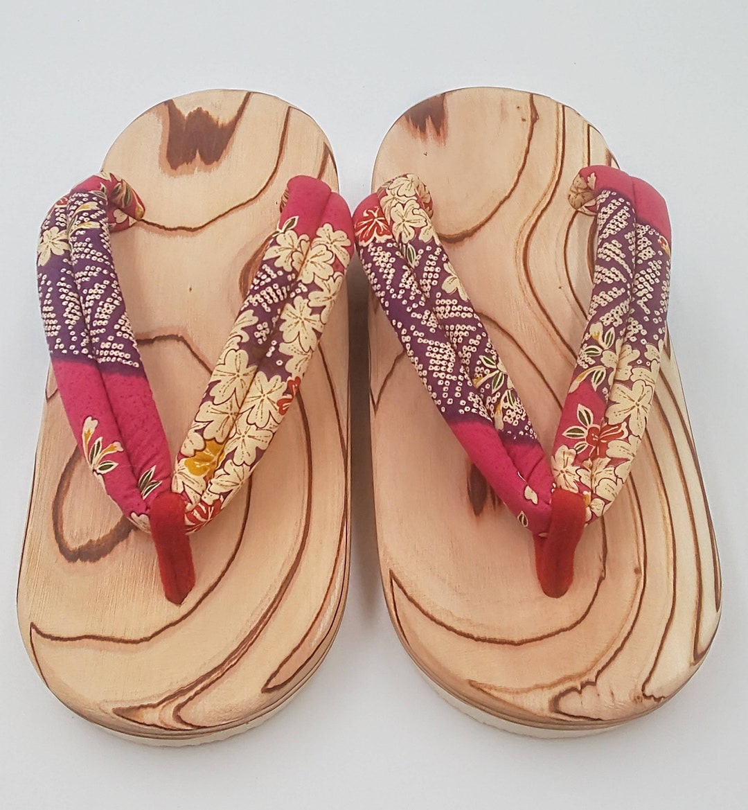 Spring Flower in Pink Purple HANAO Geta for Ladies' - Etsy