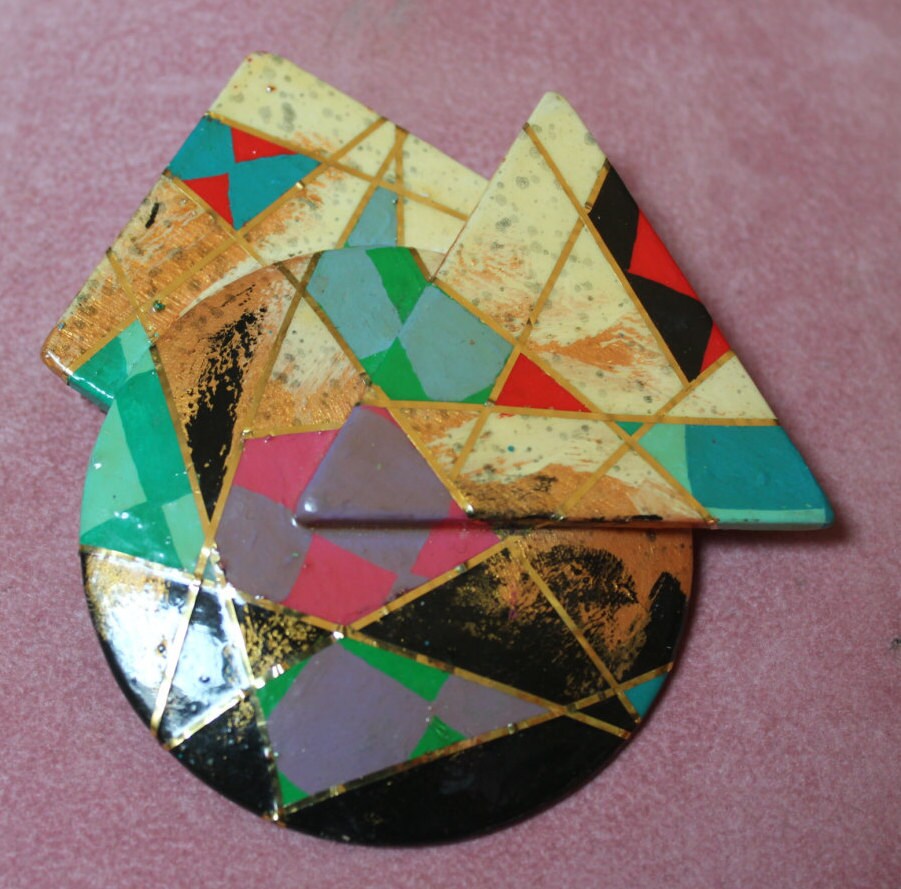 Nancy B. Frank Vintage Handcrafted Handpainted Modern - Etsy