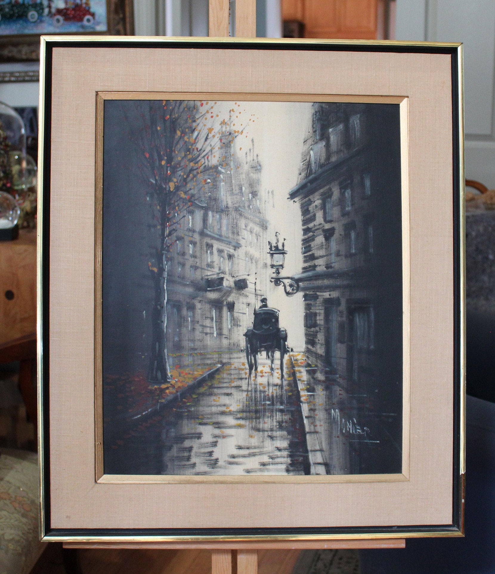 Impressionist Paris Street Scene Oil on Canvas, Rodolfo Monier/paris ...