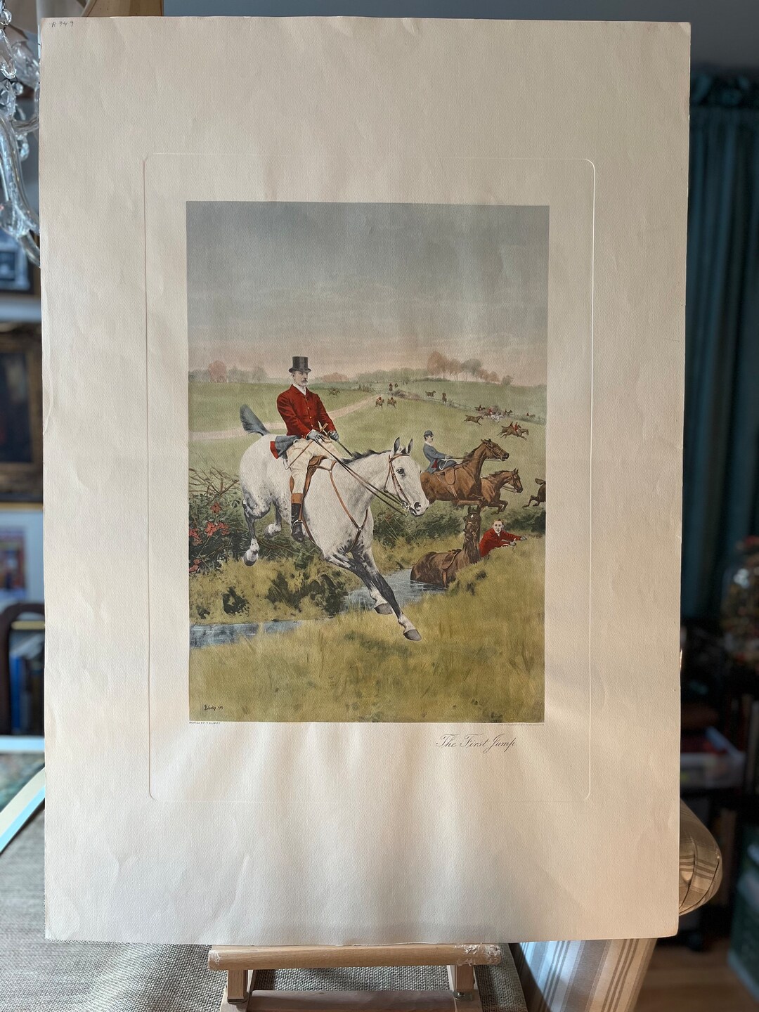 Thomas Blinks (1860-1912)/“the First Jump”/english Engraving - Etsy