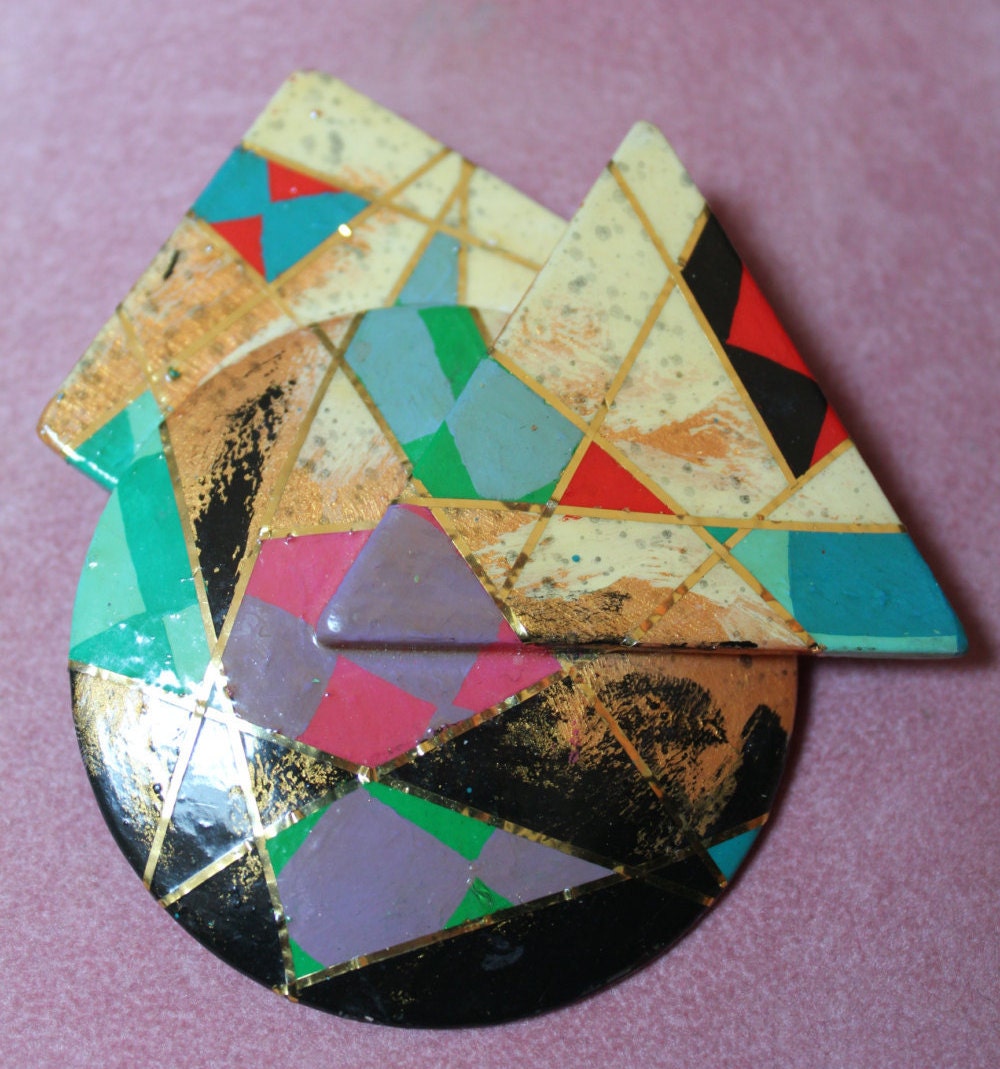 Nancy B. Frank Vintage Handcrafted Handpainted Modern - Etsy