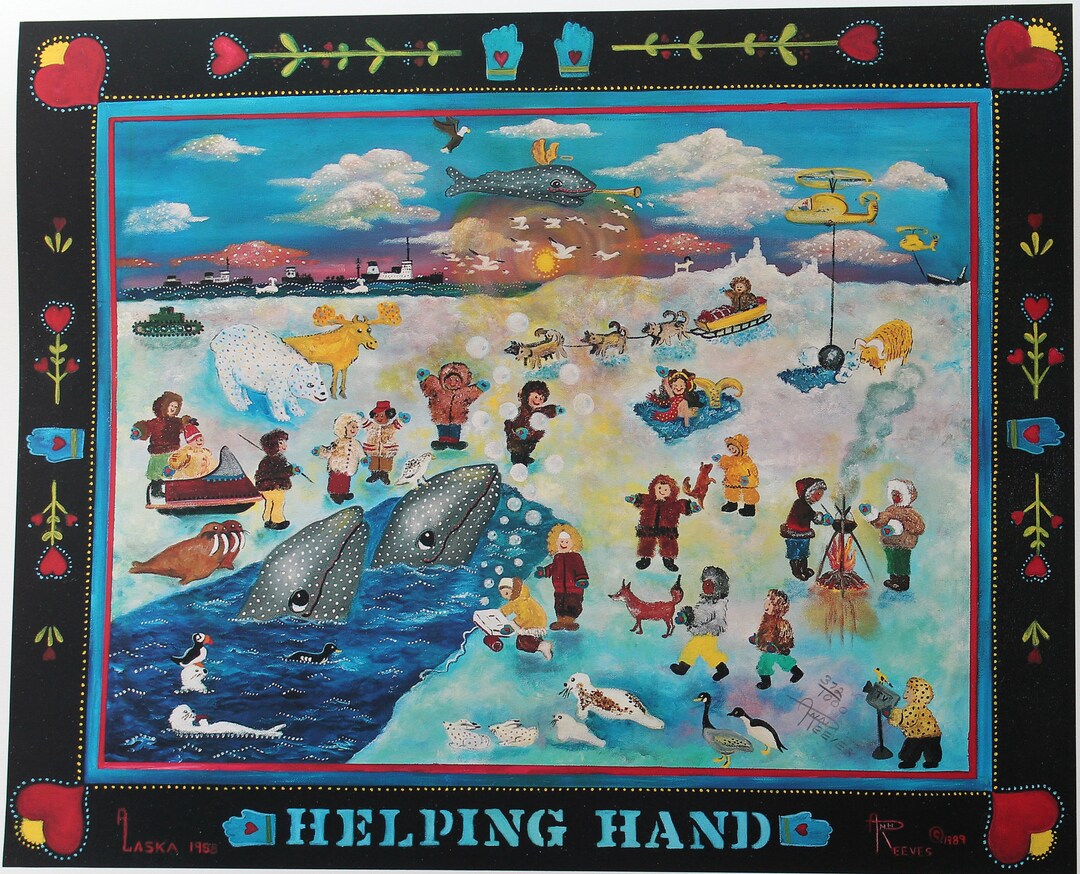Ann Reeves "helping Hands", 1989, Limited Edition Lithograph,signed ...