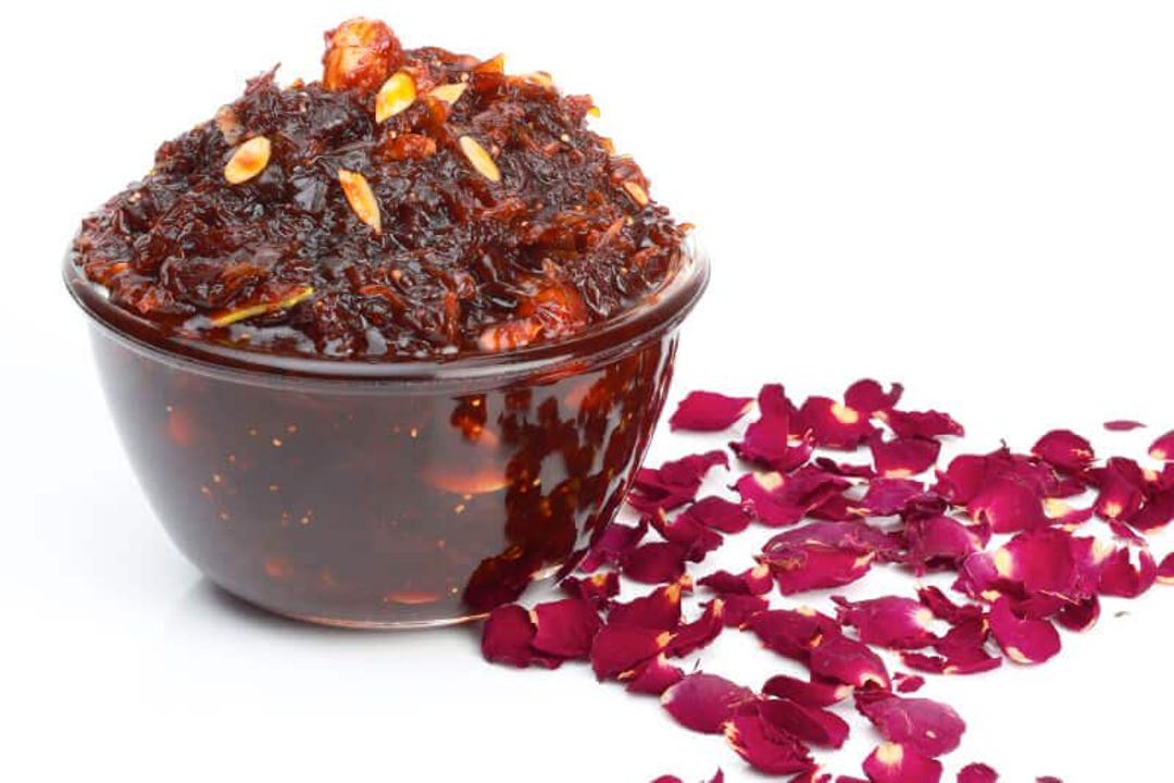 Handmade Gulkand: Rose Petals & Sugar, Naturally Sweet. Perfect for ...