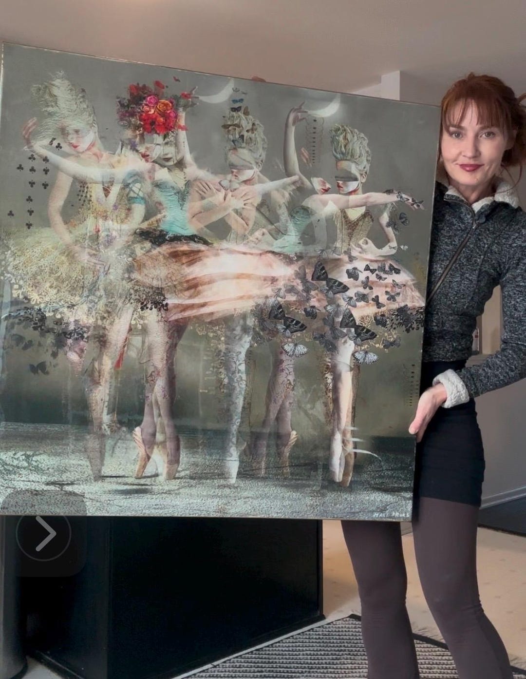 Large Dancers/30x30/ Mixed Media/ Original Art/limited Edition/art on ...