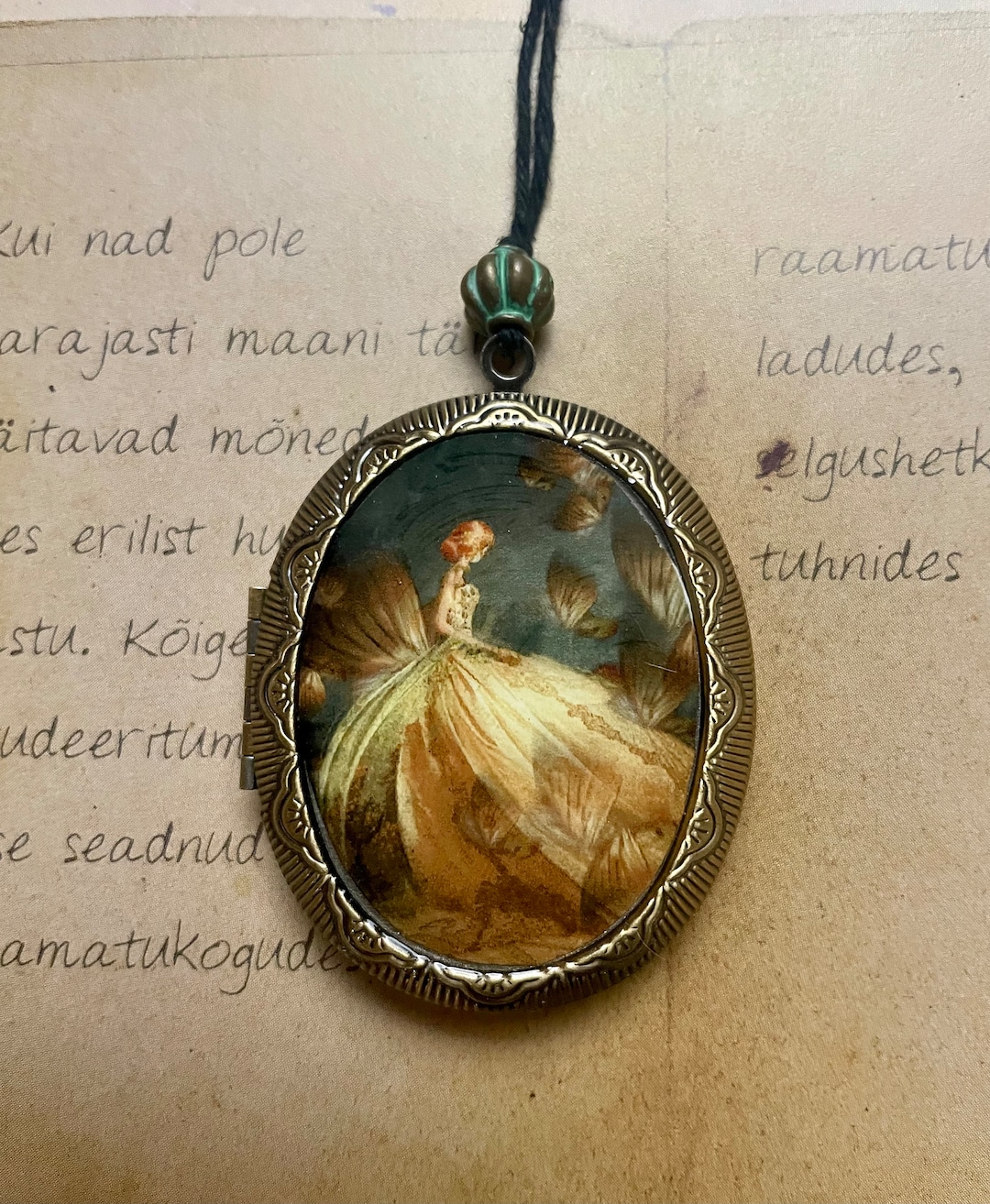 Butterfly Girl Locket/ Rustic Fairy Locket - Etsy