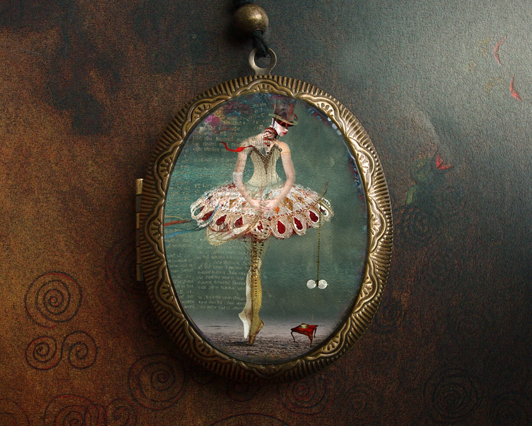 Ballerina Locket/ballerina Jewelry/ Ballerina Gift/ Ballerina Pendant ...