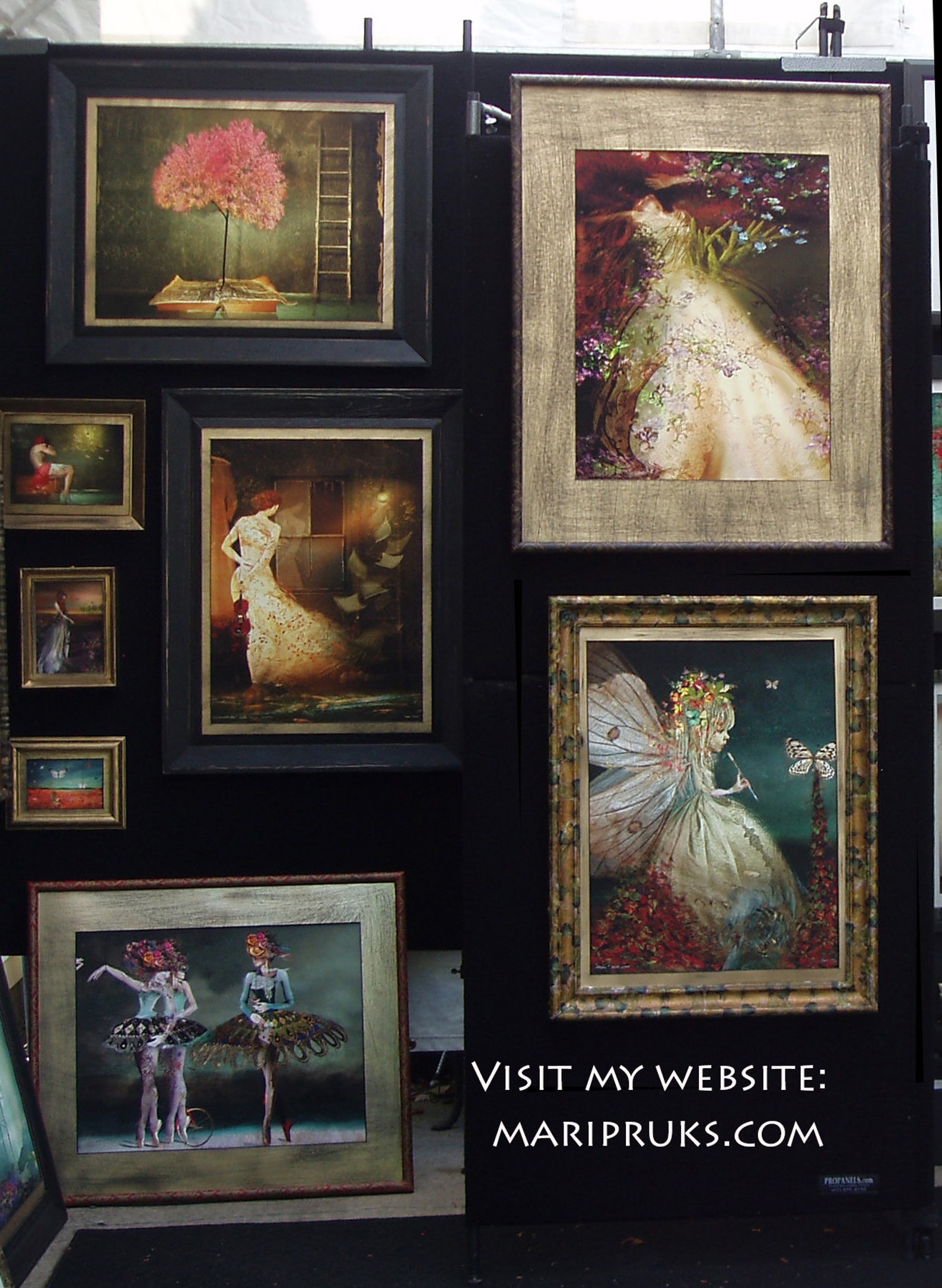 Lady Floating Framed 8x8 Original Art/limited Edition/ Mixed Media ...