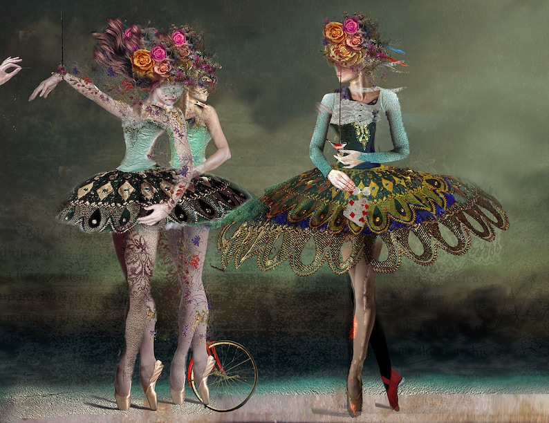 Flower Heads 11x14/original Art/ Limited Edition/wall Art/ballerina Art ...