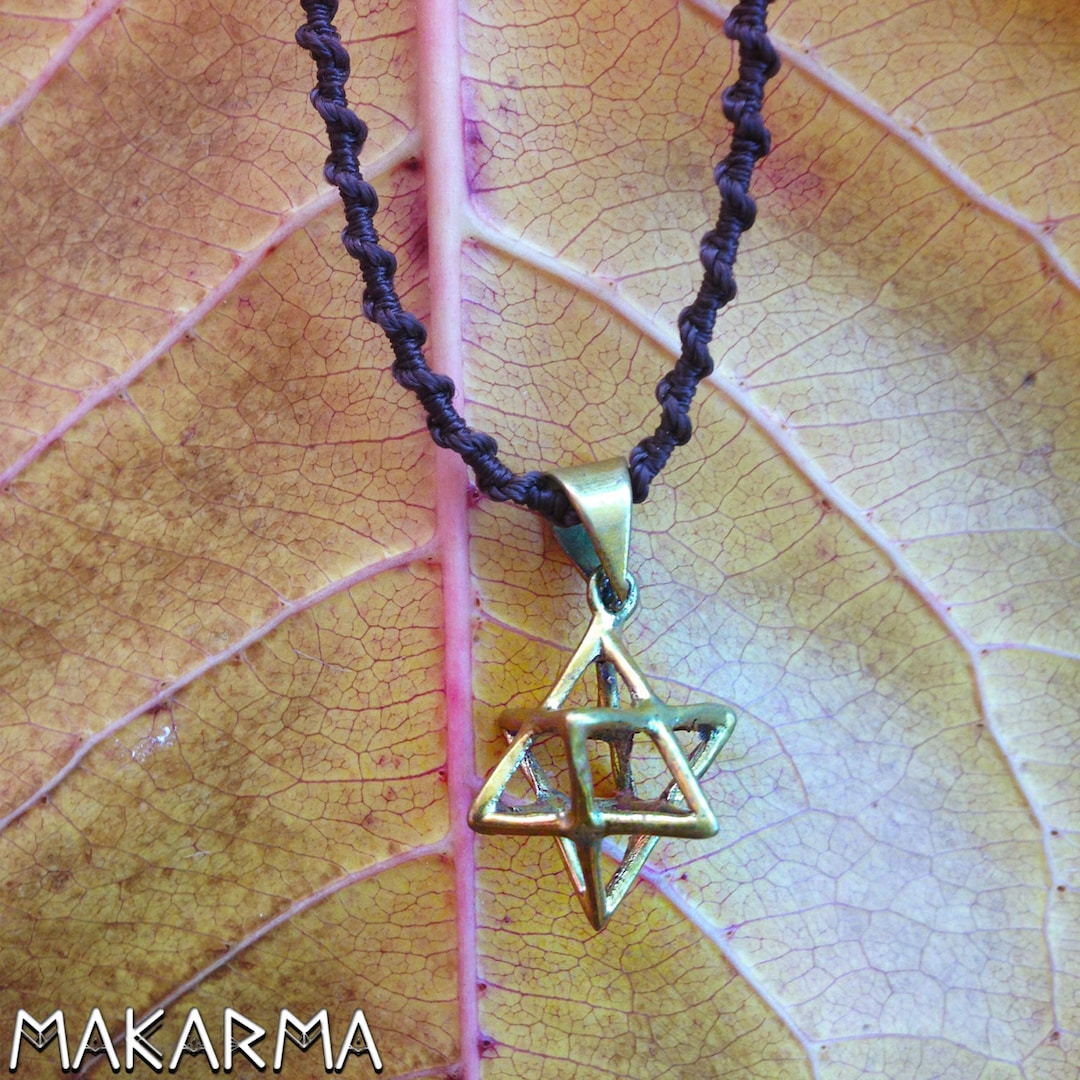 3D Merkaba Necklace Sacred Geometry Pendant Men Women Necklace - Etsy