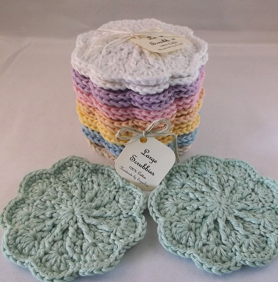 Cotton Face Cloth, Wash Cloth, Large Scrubbie, Face Scrubbies 100% ...