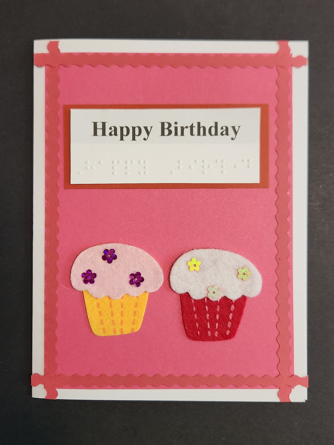 Braille Birthday Card - Etsy