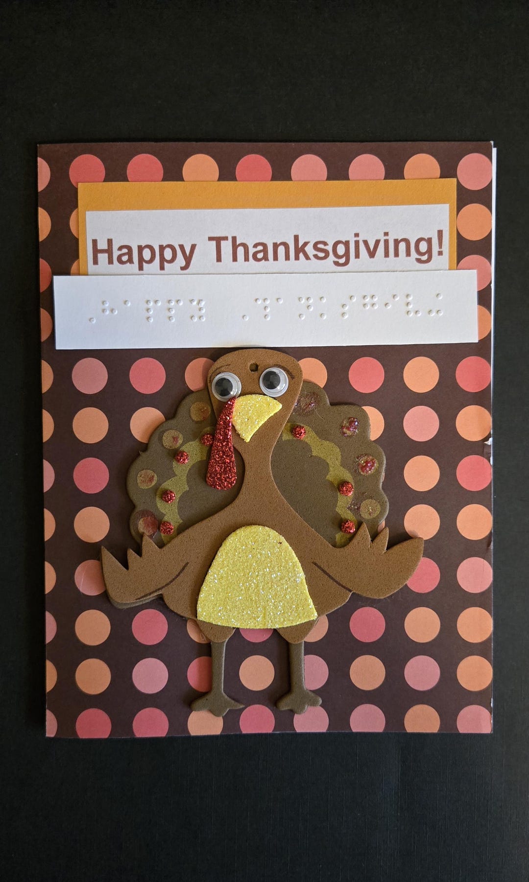 Braille Thanksgiving Card - Etsy