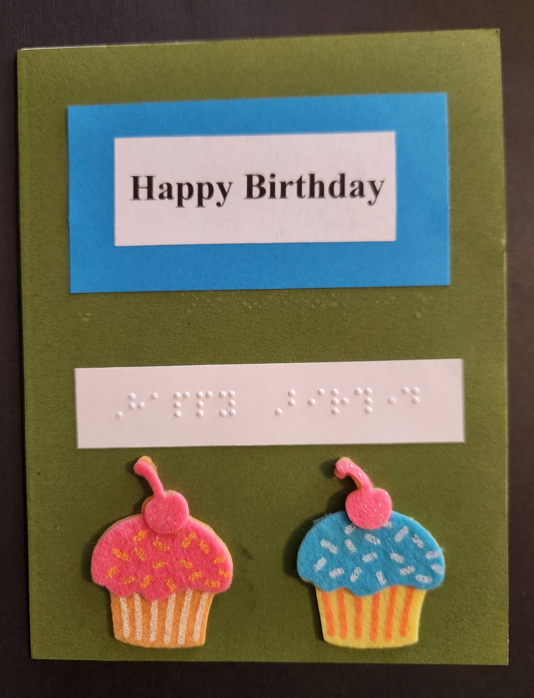 Braille Birthday Cards - Etsy