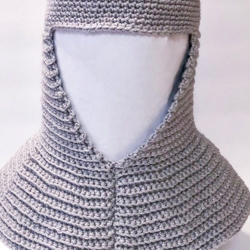 Crochet Pattern Chain Mail Coif Hat - Etsy