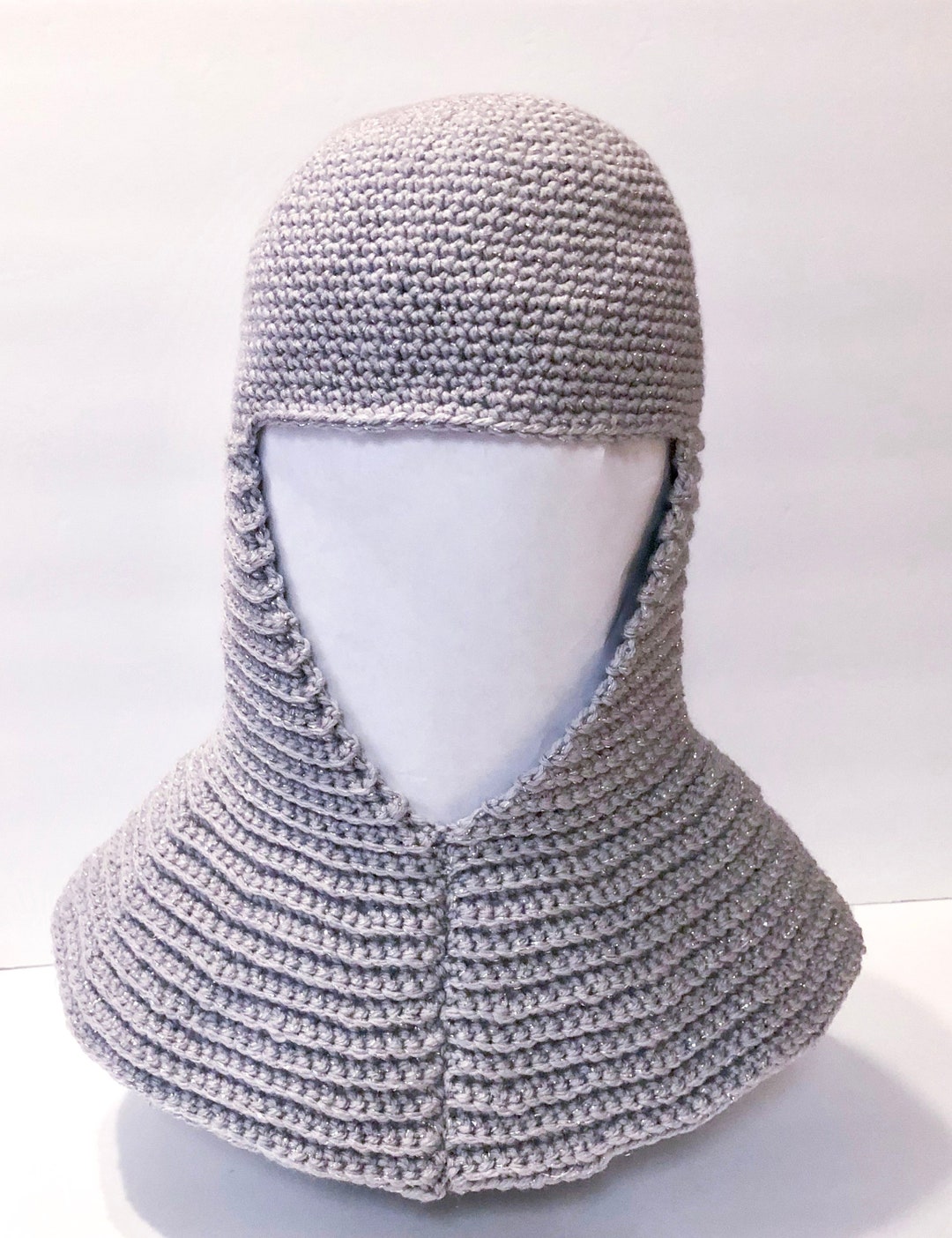 Crochet Pattern Chain Mail Coif Hat - Etsy