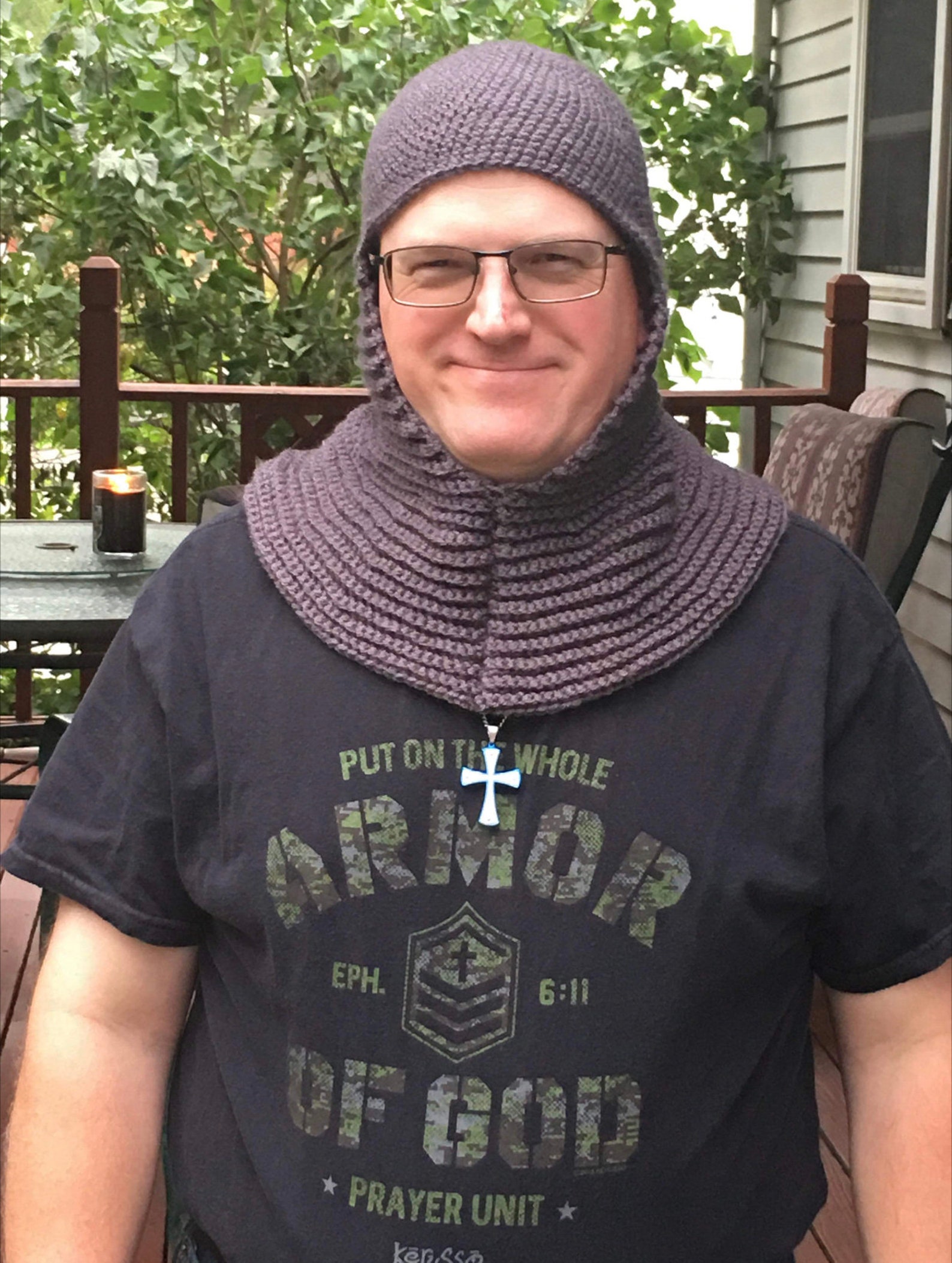 Crochet Pattern Chain Mail Coif Hat - Etsy