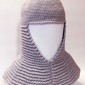 Crochet Pattern Chain Mail Coif Hat - Etsy