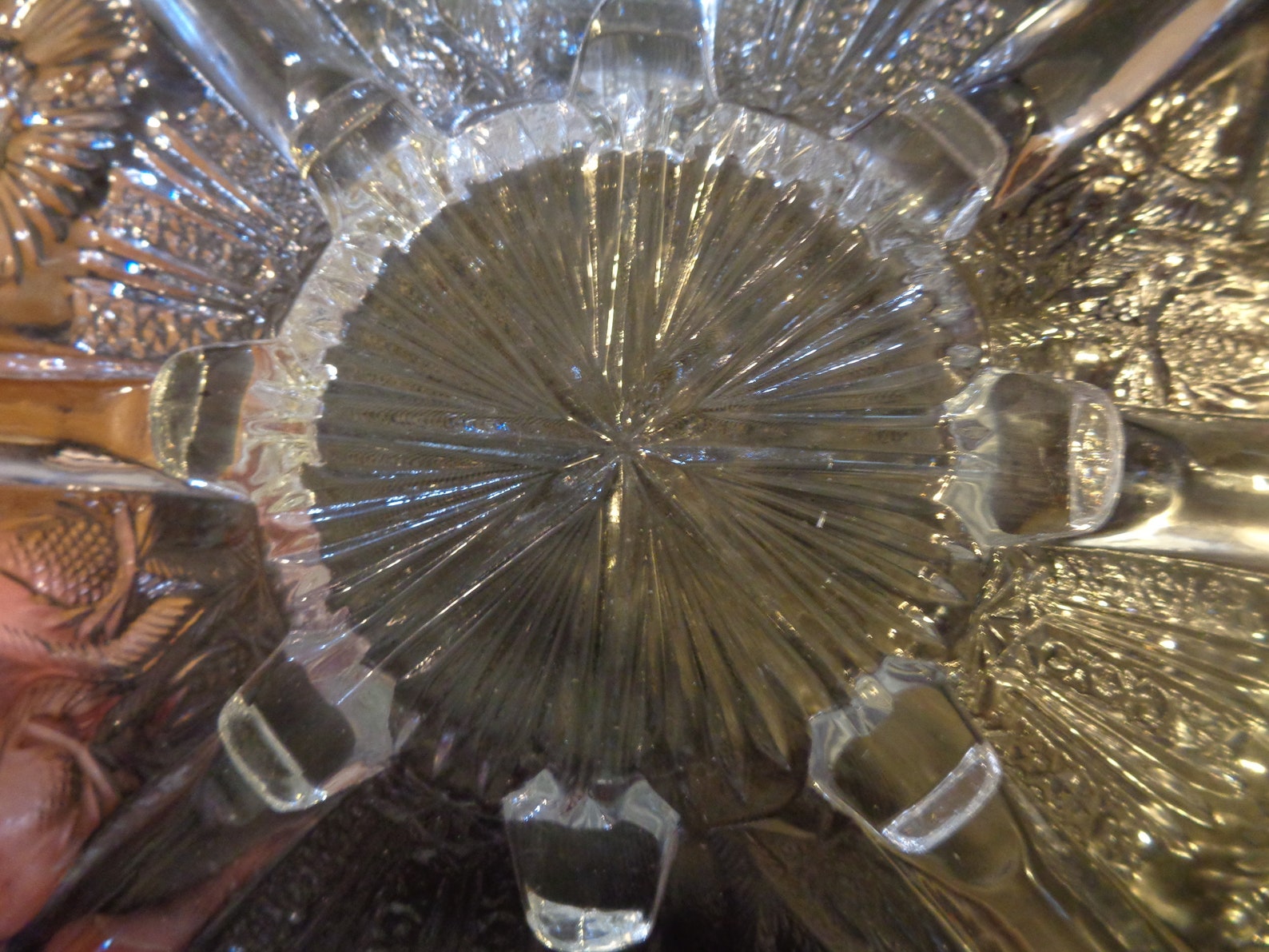 Mid-century Summit Glass Co. Paneled Thistle 10-3/4 - Etsy