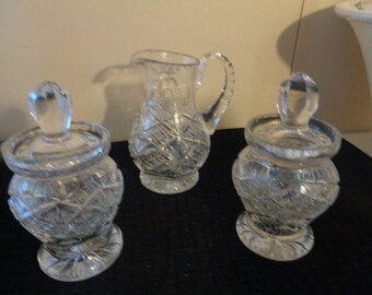 Block Glass Pitcher | Etsy