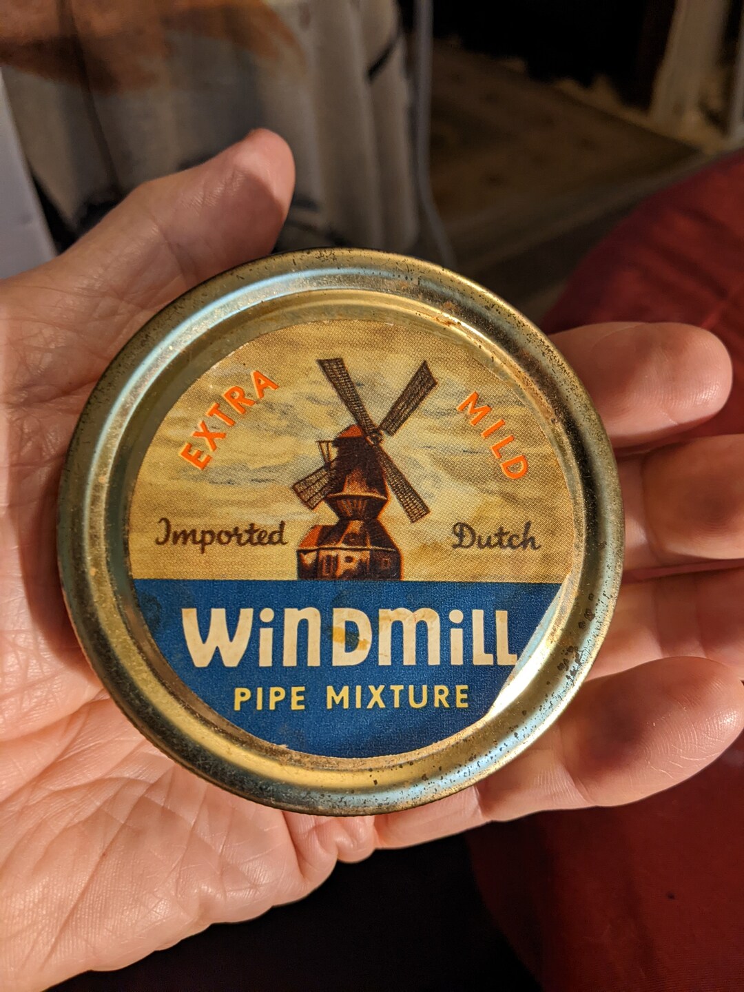 Mid-century Windmill Pipe Mixture Tobacco. 3-5/16" Dia. Undamaged ...