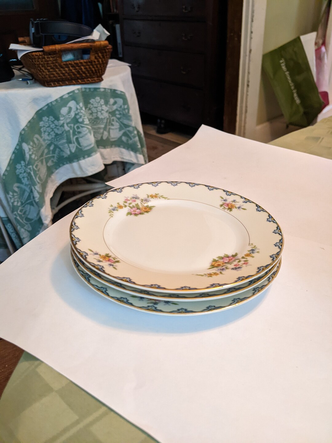 Three Circa 1930's Noritake Morimura Bros. ATHLONE Porcelain 6-1/2 ...