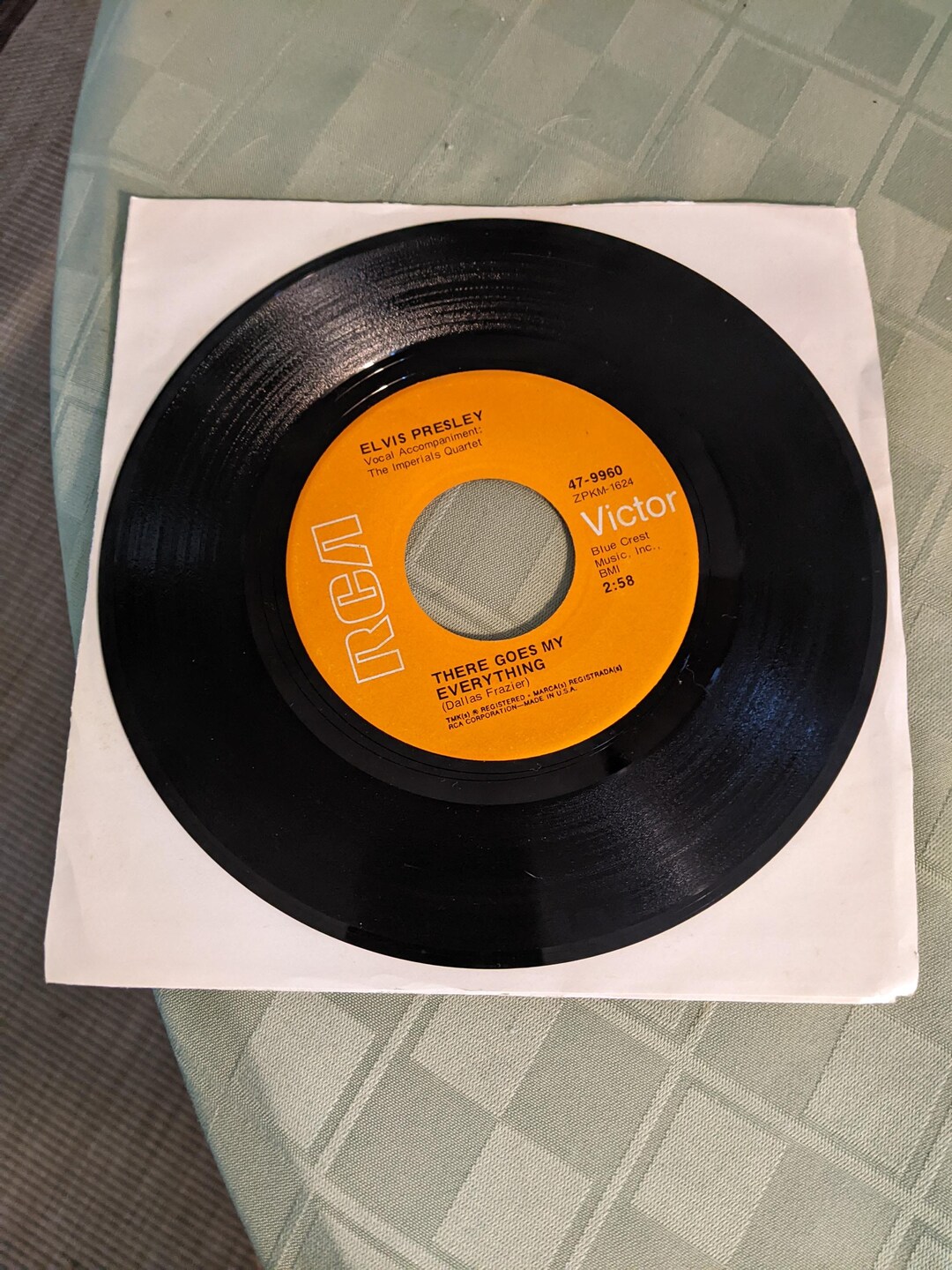 Near Mint Elvis Record, RCA 47-9960. I Really Don't Want to Know/there ...