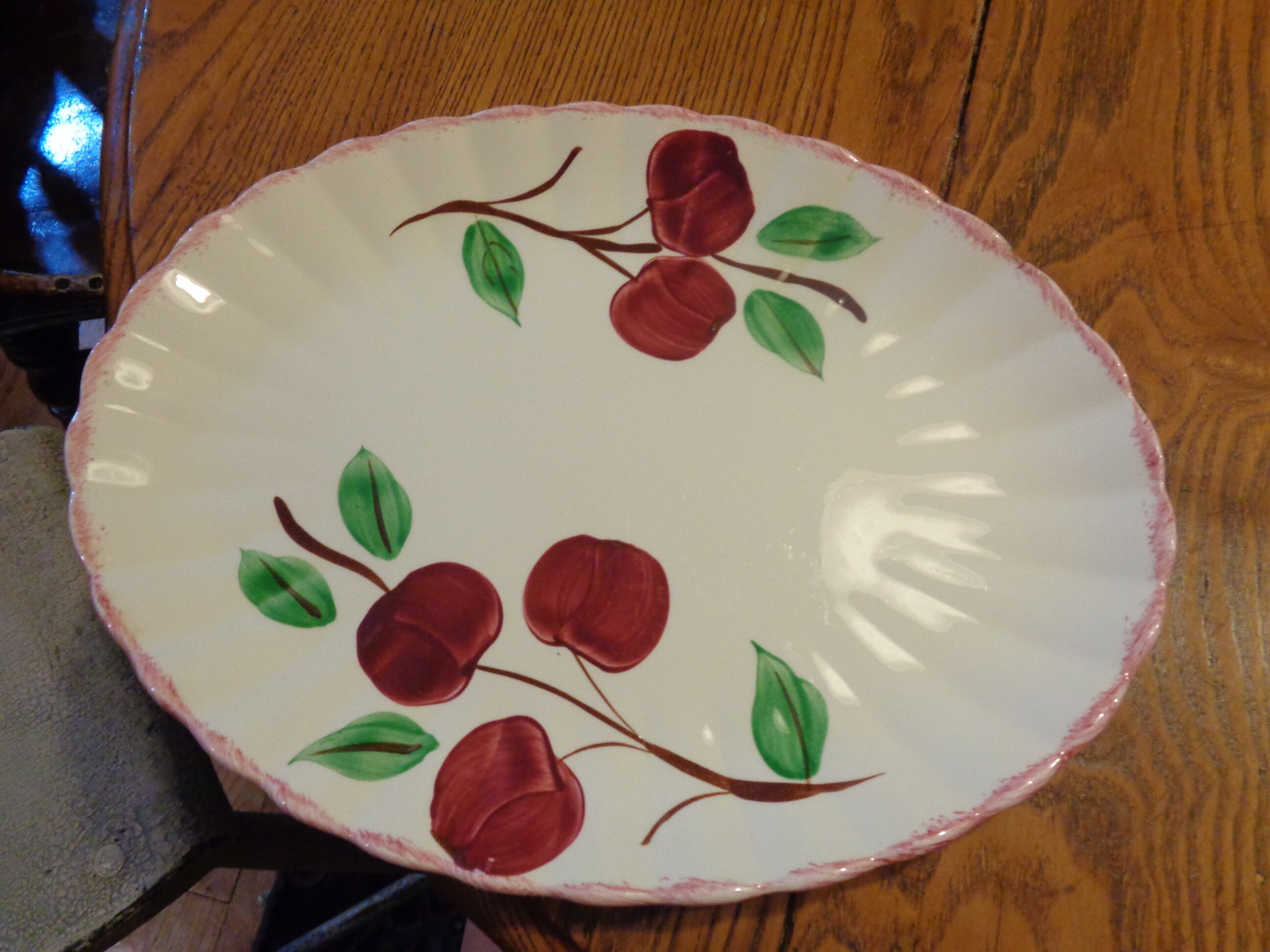 Mid-century Blue Ridge Potteries 13-1/4 Platter, Colonial Shape, Pink ...