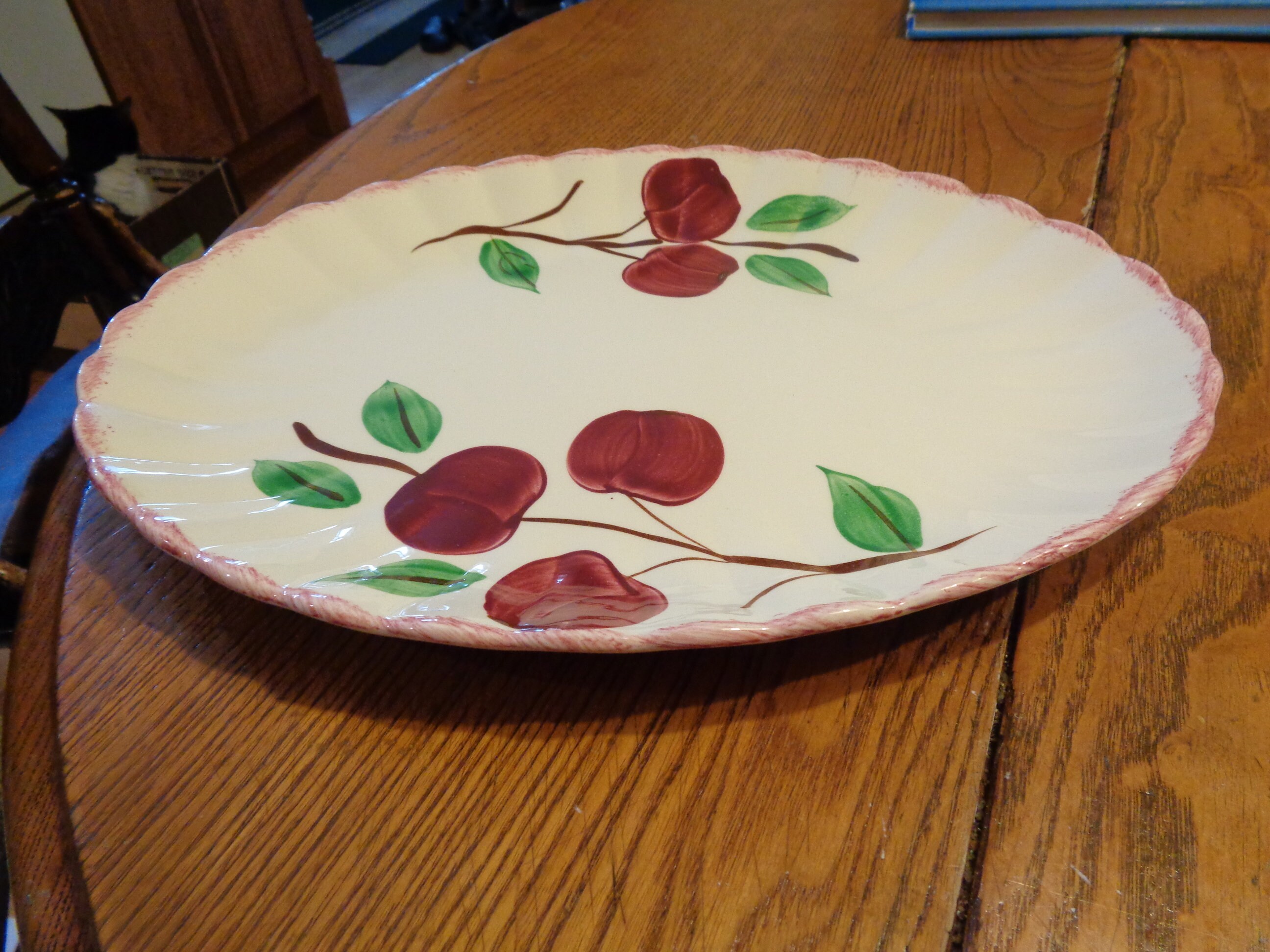 Mid-century Blue Ridge Potteries 13-1/4" Platter, Colonial Shape, Pink ...