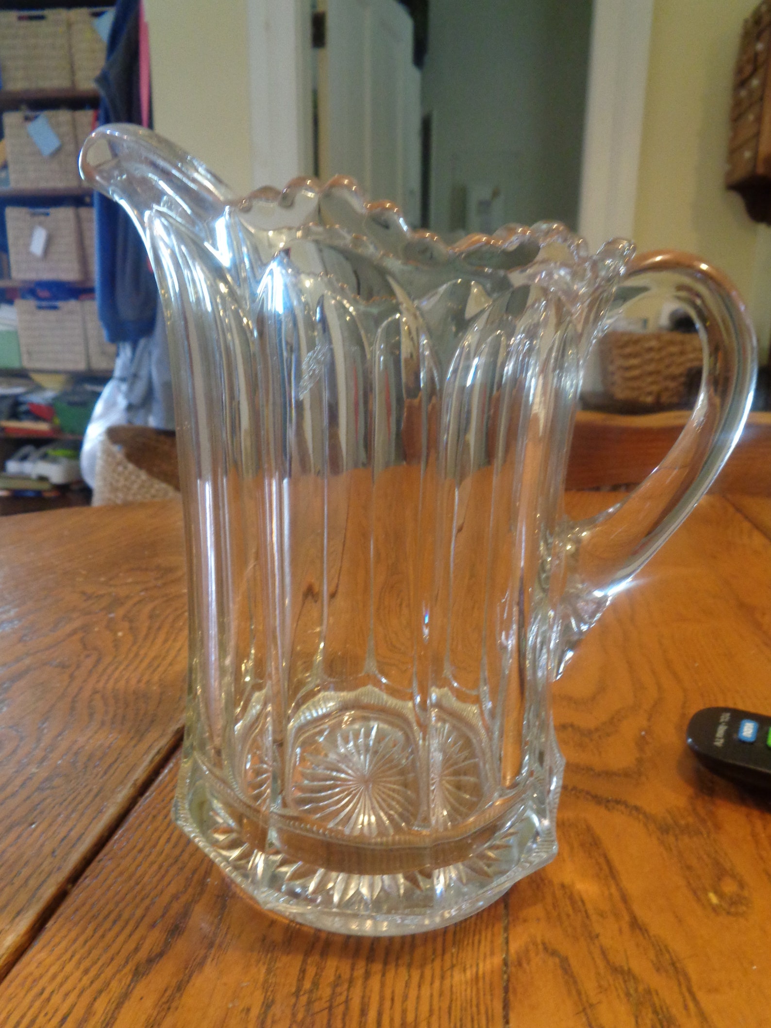 Heisey Colonial Pattern 8-3/8" Tankard Pitcher. Nice Condition With ...