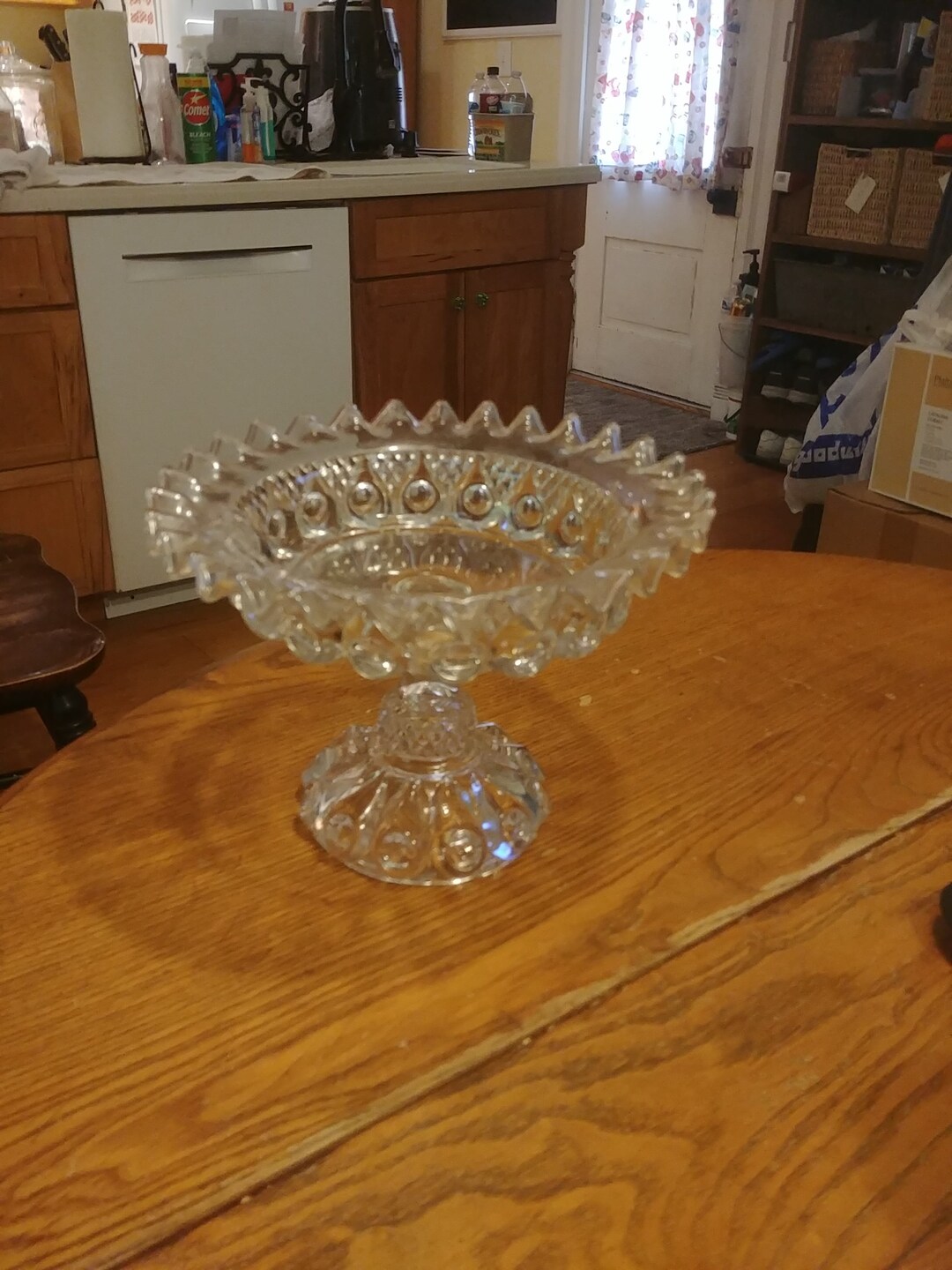 Gorgeous Circa 1892 Dazell , Et All Reverse Torpedo 9" Open Compote ...