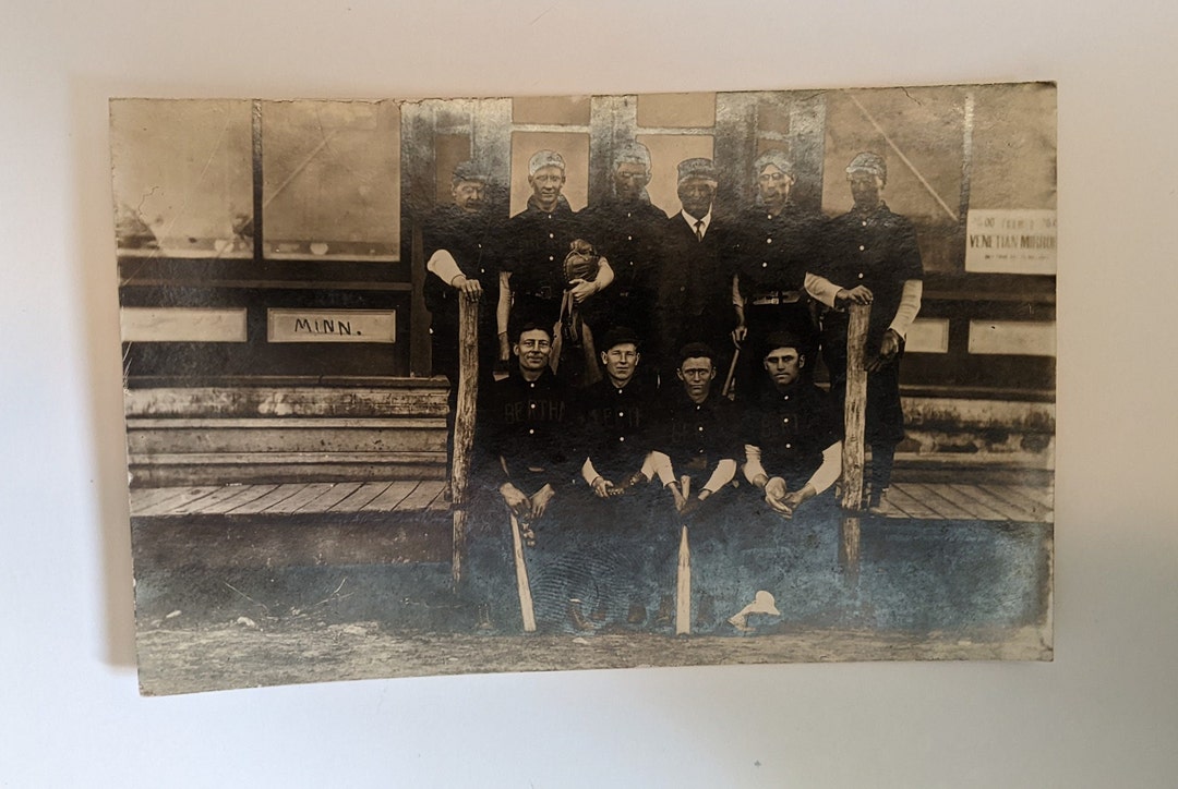 Circa 1890-1910 Bertha MN. Baseball Team Photograph Post Card. Great ...