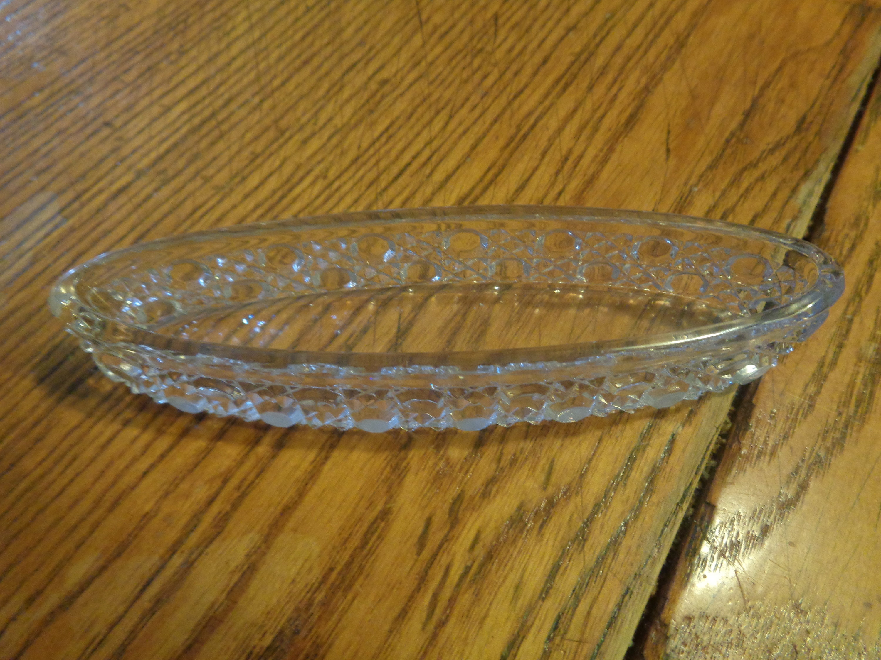 Art & Collectibles Antique EAPG Daisy & Button Boat-form Celery Dish c ...