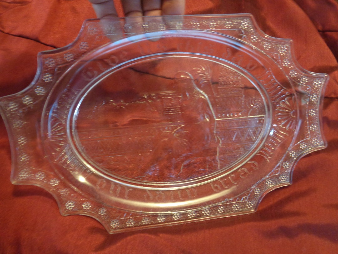 Circa 1870-80 Boston & Sandwich 13" Cleopatra Platter/bread Plate ...
