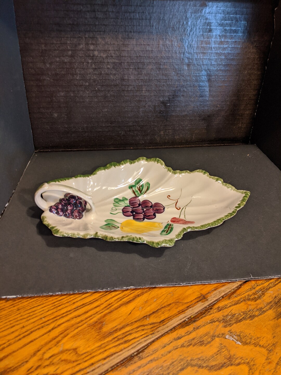 Mid-century Southern Potteries Blue Ridge Fruit Fantasy 10-3/4" Leaf ...