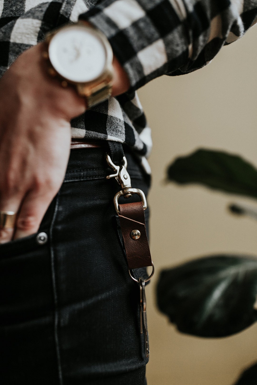 The Lion Key Fob | Leather - Etsy